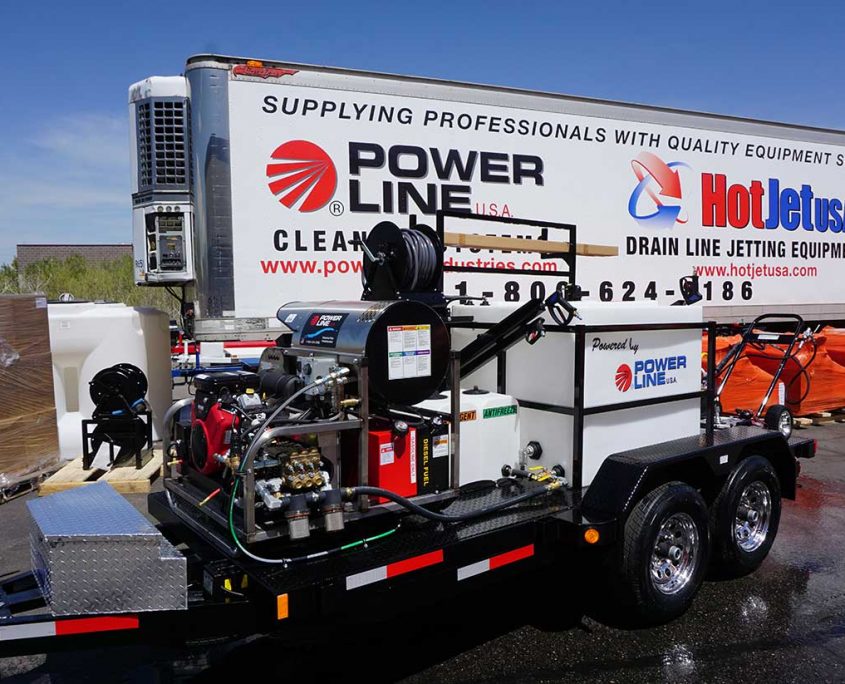 Pressure Washer Trailer Mounted 23HP HD23 Power Wash Trailer Package ...