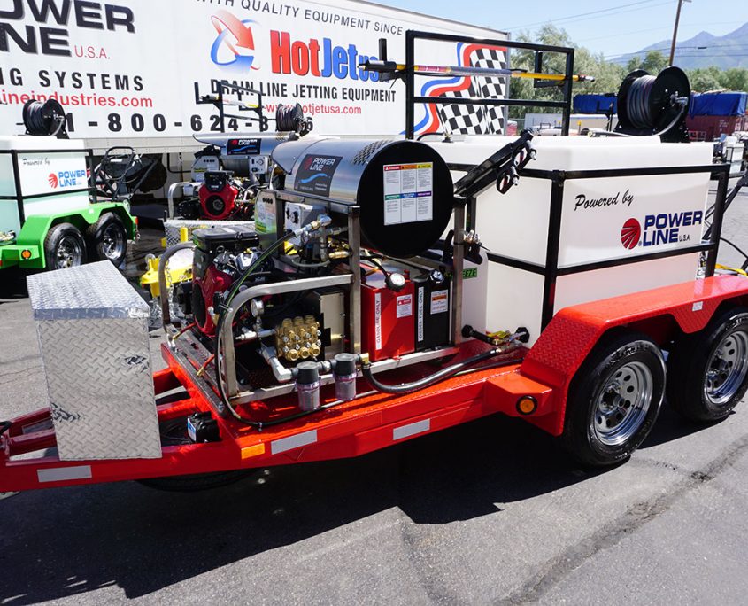 Pressure Washer Trailer Mounted 23HP HD23 Power Wash Trailer Package ...